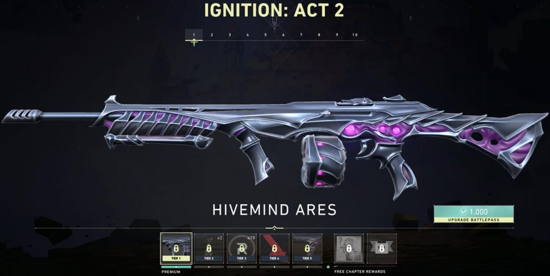 Ignition Act 2 battle pass rewards: polyfox, red alert and Hivemind Skins