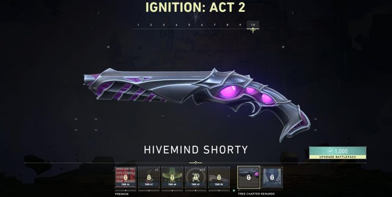Ignition Act 2 battle pass rewards: polyfox, red alert and Hivemind Skins